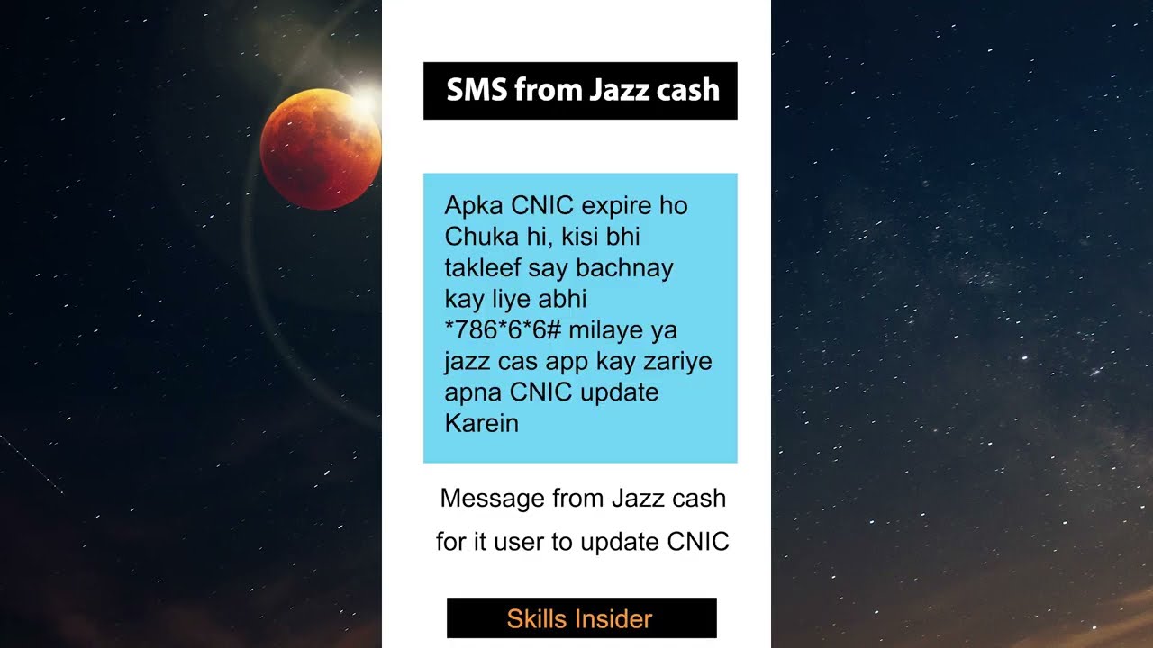 How To Update CNIC On Jazz Cash Account Update CNIC Issue Date Skills how-to-update-cnic-on-jazz-cash-account-update-cnic-issue-date-skills