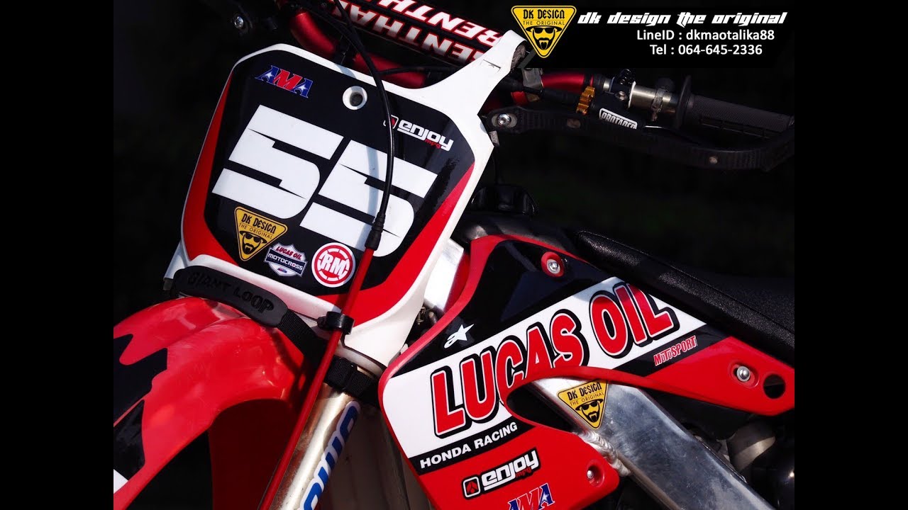 Dirt Bike Sticker Kits by DK Design The Original - YouTube