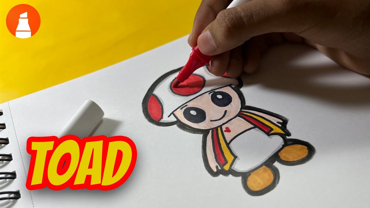 How to draw Toad from Super Mario Bros - Andy Art Hub - YouTube