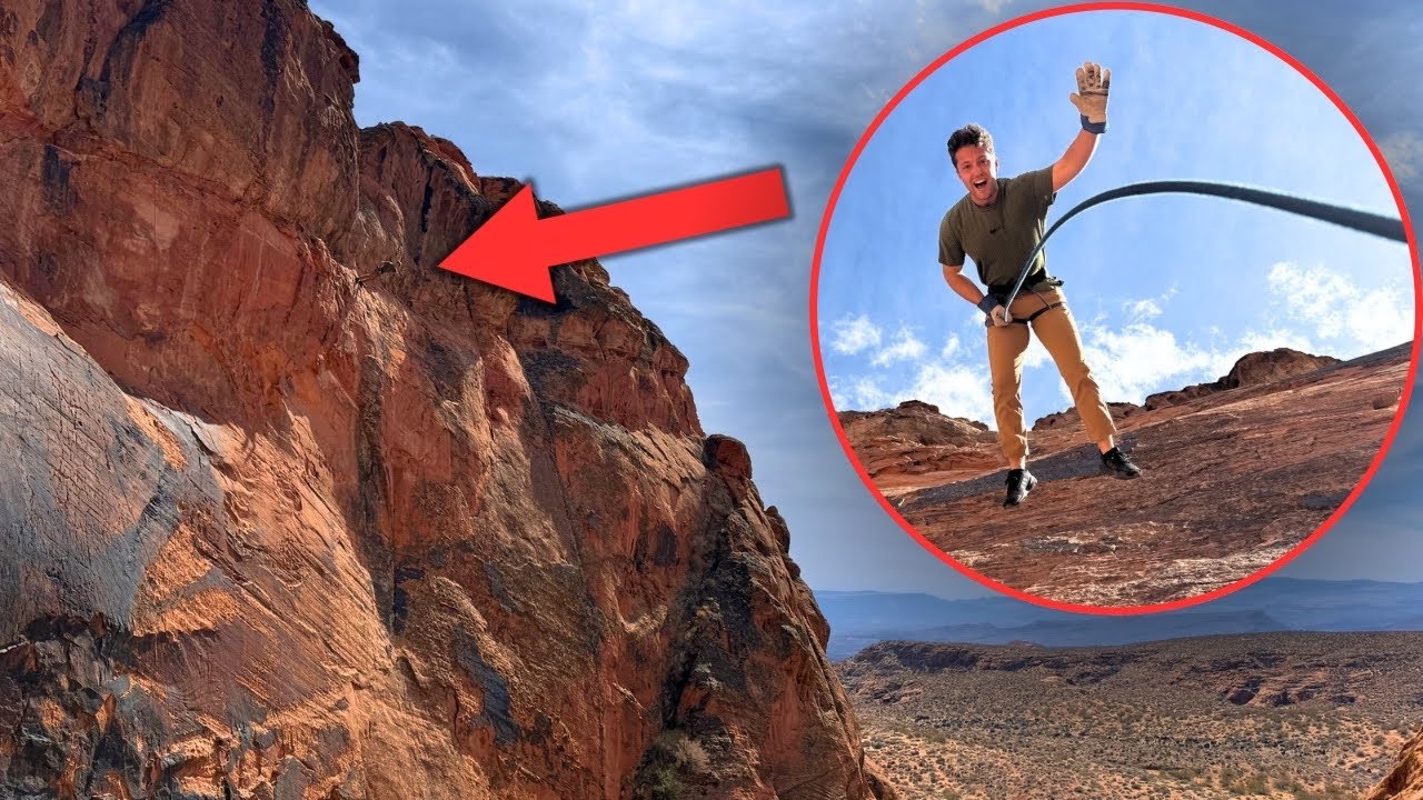 Rappelling face first off a cliff! - YouTube