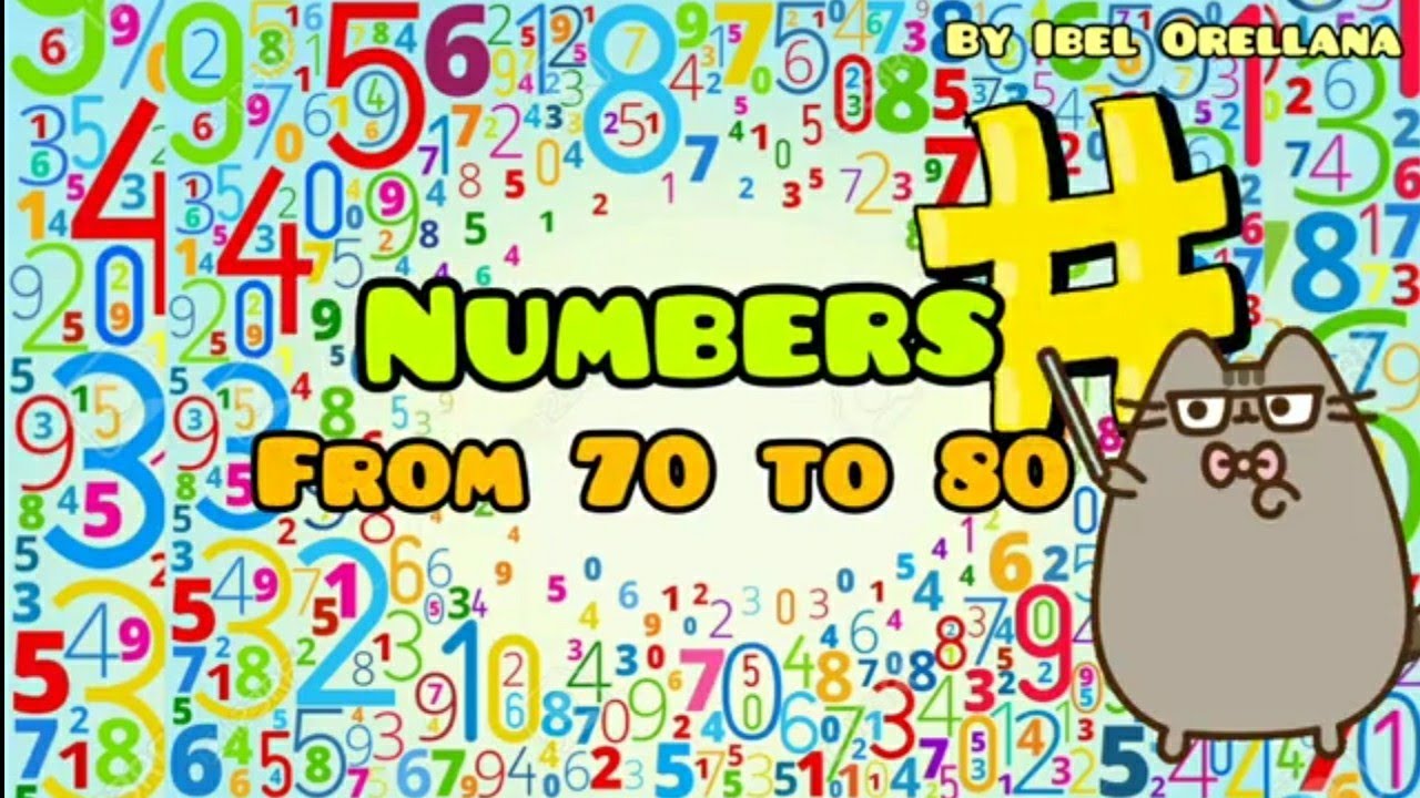 Numbers from 70 to 80 - YouTube