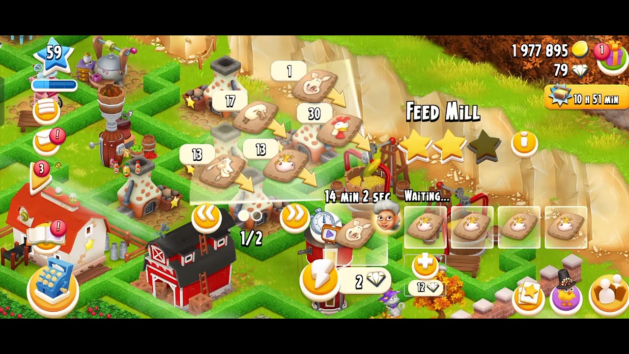 hay day Feed mill& hay day game play - YouTube