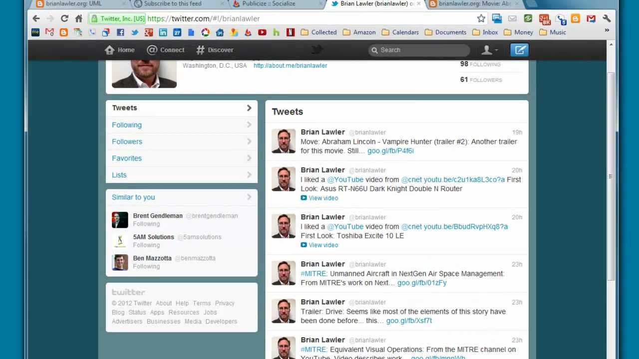 Auto-Tweet Blog Posts Using Google Feedburner - YouTube