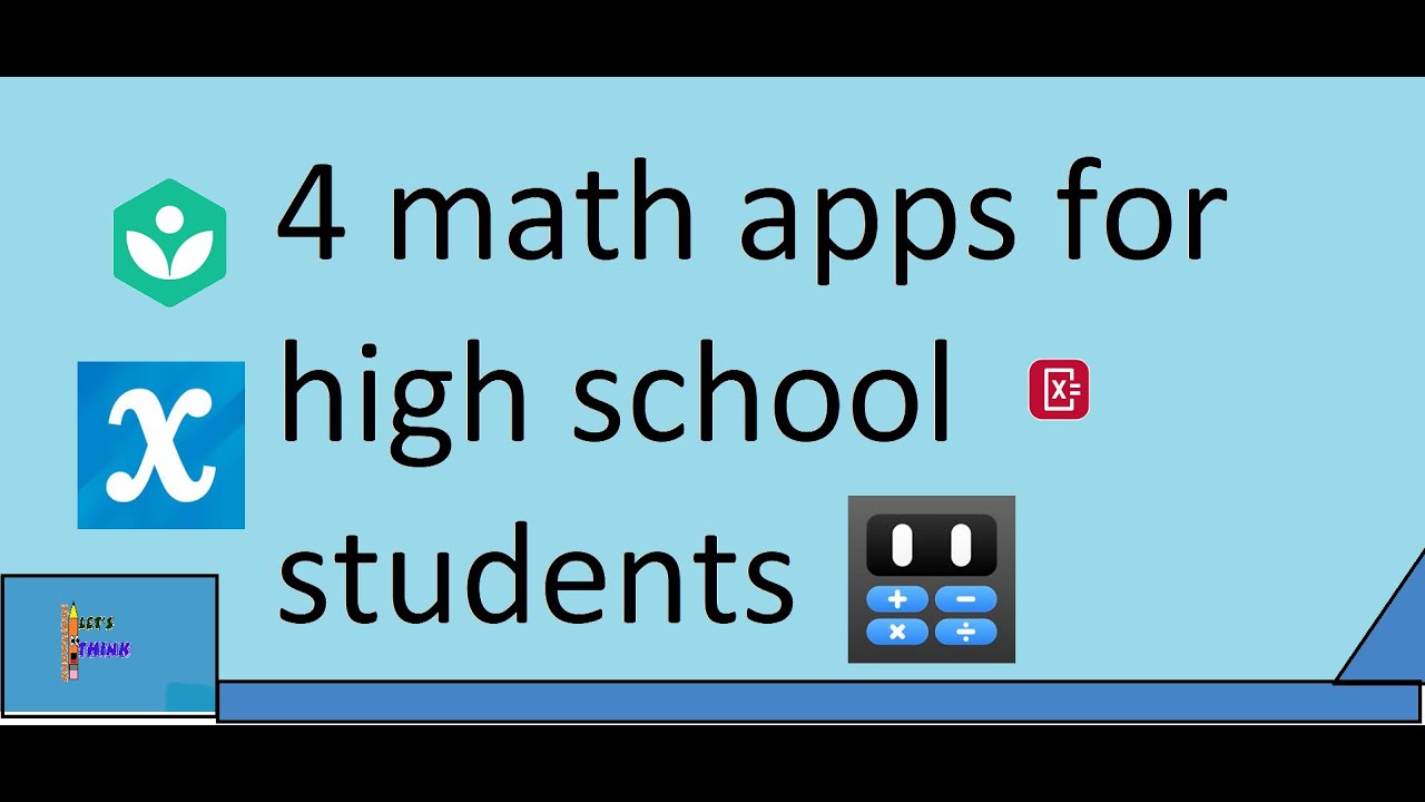 Top 4 math apps for high school students - YouTube