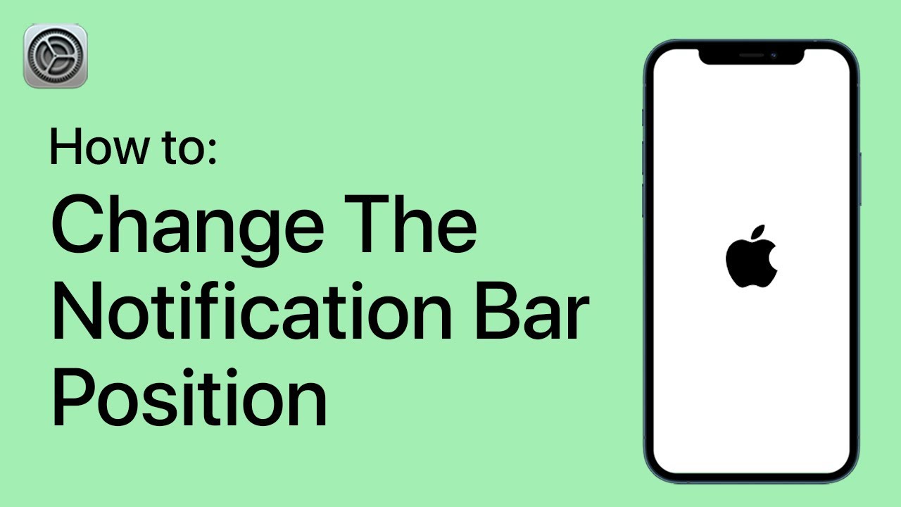 How to Change The Notification Bar Position on Your iPhone - YouTube