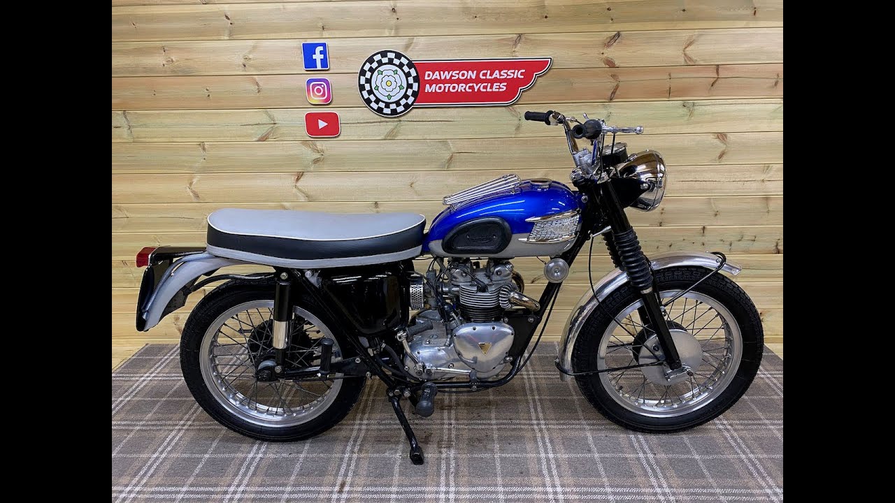 For Sale - 1960 Triumph Tiger T100SS Trophy Style - YouTube