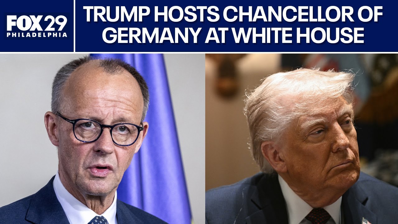 Trump, German Chancellor Friedrich Merz meet at White House - YouTube