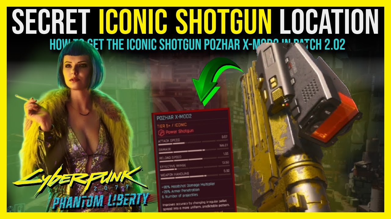 CYBERPUNK 2077: PHANTOM LIBERTY - HOW TO FIND THE POZHAR X- MOD2 ICONIC ...