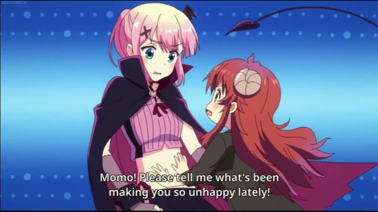 Machikado Mazoku Shamiko Rubs Momo s Tummy Yuri Anime Moment YouTube Machikado Mazoku Shamiko Rubs Momo s Tummy Yuri Anime Moment YouTube