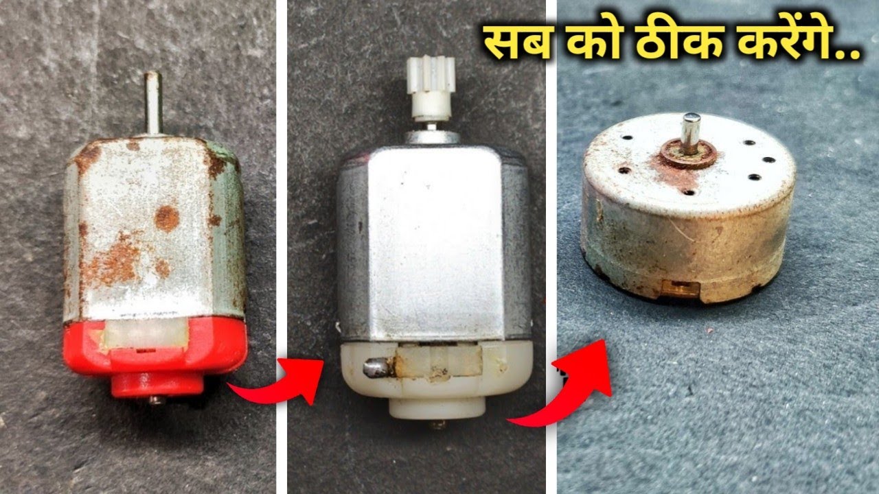 How to fix broken wire of dc motor || dc motor repair - YouTube