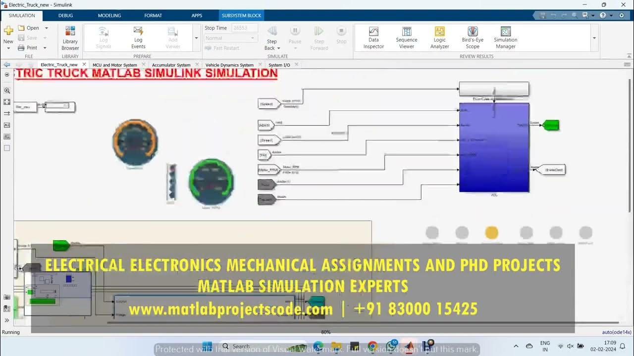 ELECTRIC TRUCK MATLAB SIMULINK SIMULATION ELECTRIC VEHICLE TRUCK - YouTube