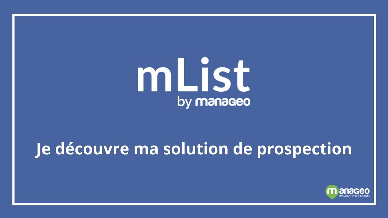 Découvrez votre solution mList - YouTube