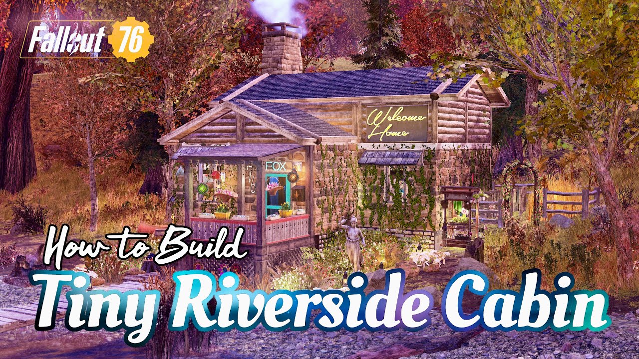 Tiny Riverside Cabin Camp Build Showcase & How to Build 2x Speed ...