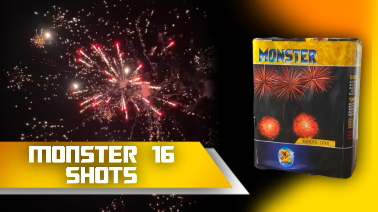 MONSTER 16 SHOTS MEDIUM CALIBER | DIAMOND FIREWORKS - YouTube