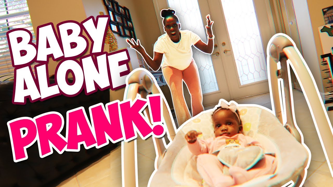 LEAVING Baby Home ALONE Prank On Eva - YouTube
