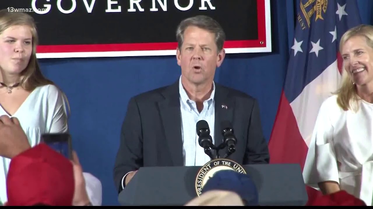 Vp Pence Stumps For Kemp At Campaign Rally In Macon Youtube