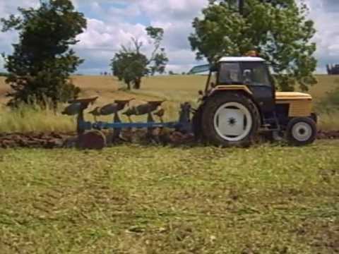 Marshall 802 Tractor ploughing - YouTube