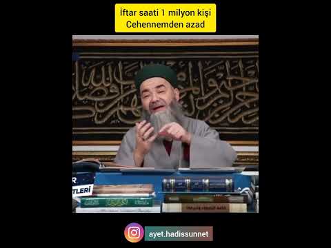 1 milyon kisi cehennemden azad(Cübbeli Ahmet Hoca)