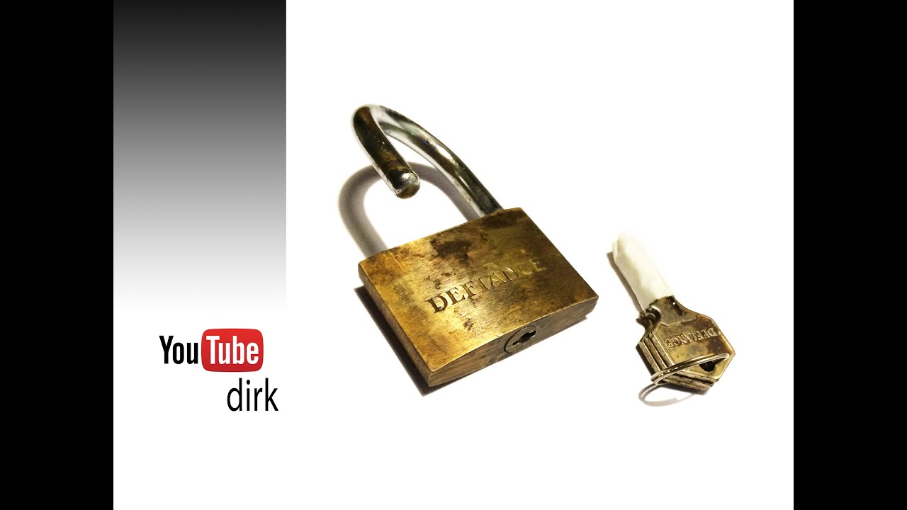 [015] UCoF's crappy padlock competition! Defiance padlock - YouTube