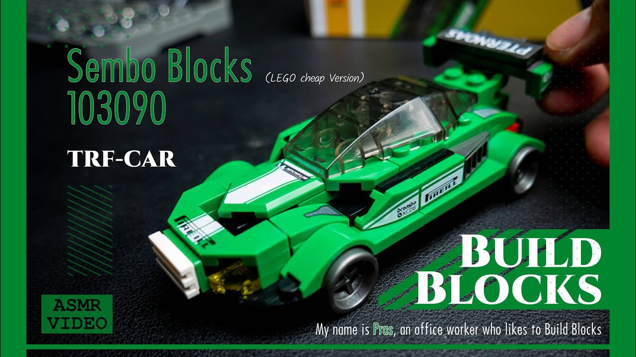 Building Sembo Blocks 103090 TRF Car Green Car - YouTube
