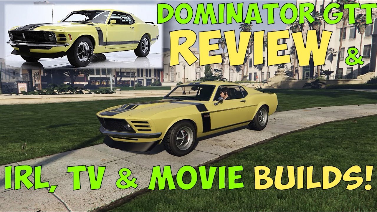 Review + IRL/Movie Customisation For Dominator GTT (Mustang) In GTA ...
