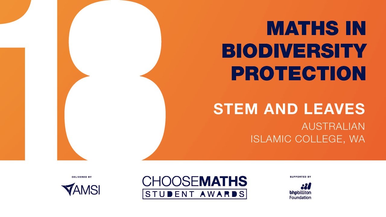 Maths in Biodiversity Protection – CHOOSEMATHS Awards 2018 - YouTube