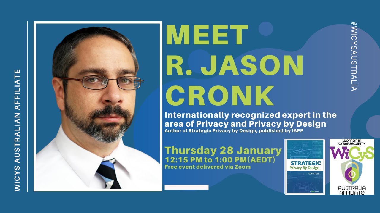 WiCyS Australia Presents: Jason Cronk - Privacy by Design - YouTube