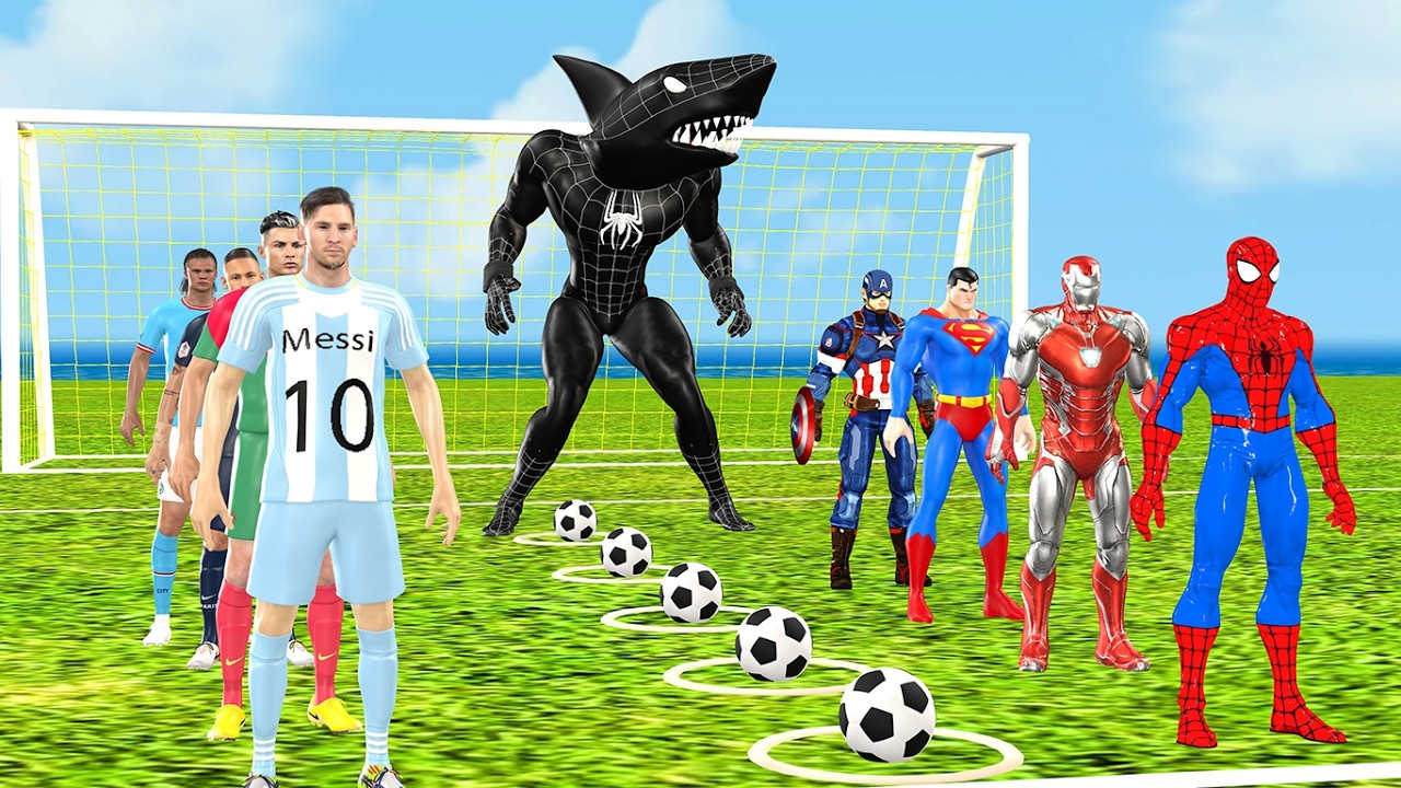 Siêu nhân nhện 🕷️ Spider-man Challenge Football Unlock Rescue Superstar ...