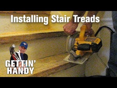 How to Fix and Retread Stairs - YouTube