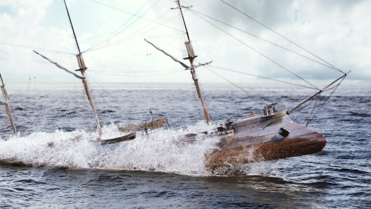 Ship Emerging from Water – Houdini Fluid Simulation Practice - YouTube