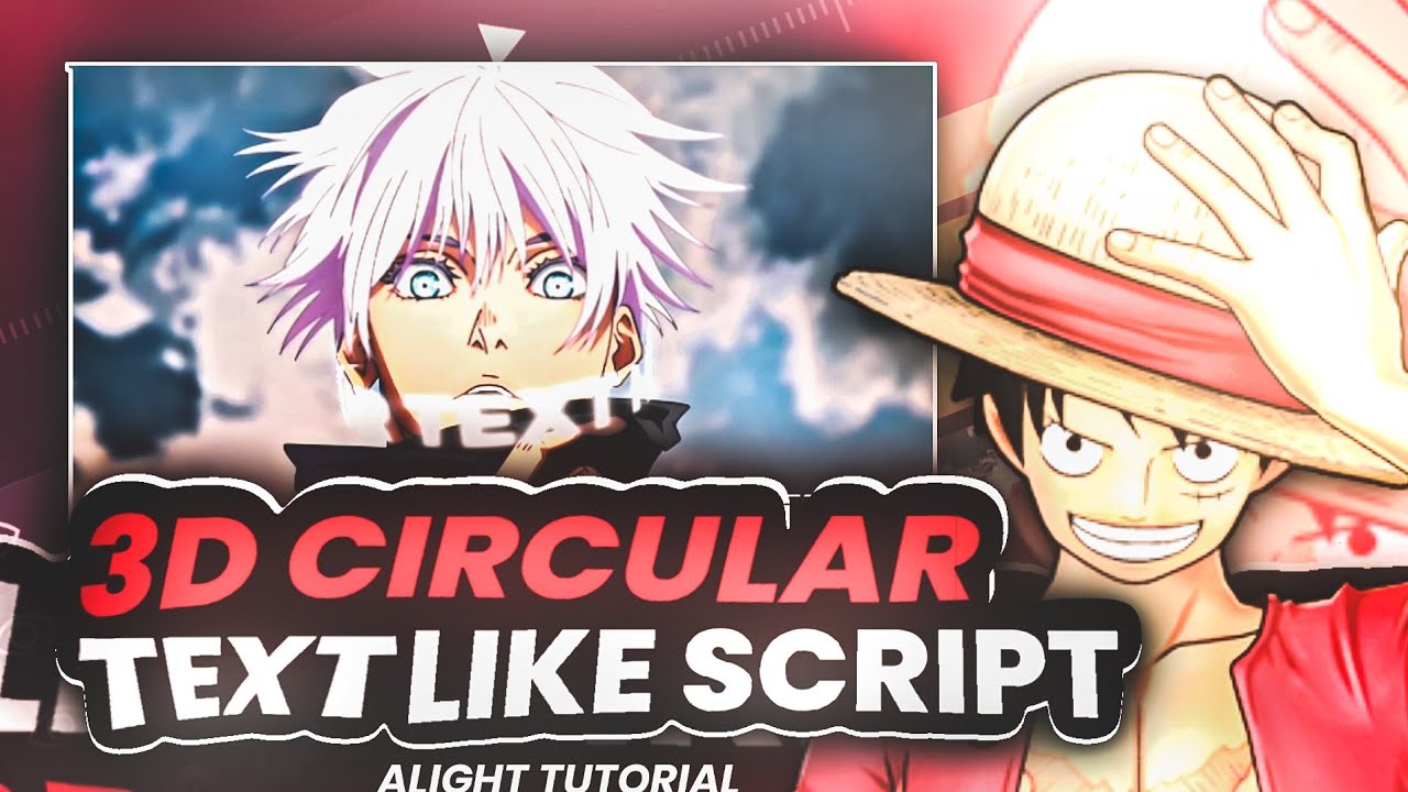 3D Circular Text Like Script | Alight Tutorial - YouTube