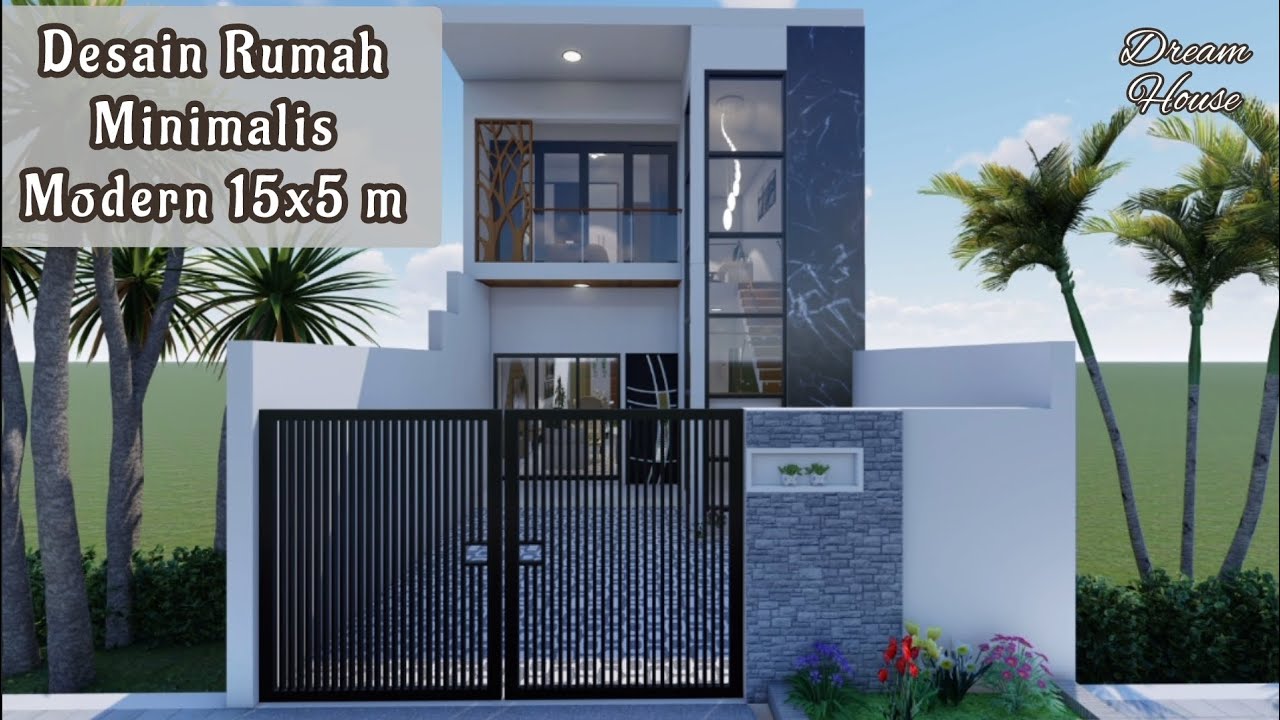 Tampil Nyaman Dengan Nuansa Hitam Putih | Desain Rumah Minimalis Modern ...