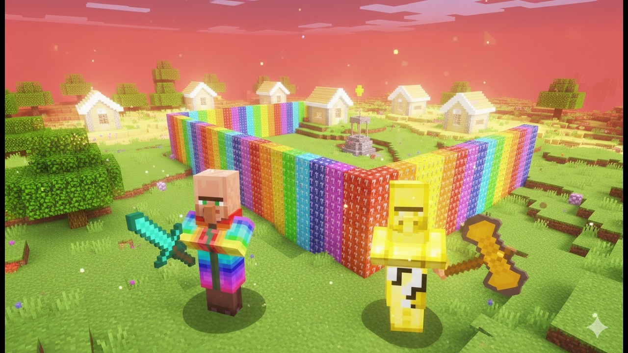 😱QISHLOQNI KAMALAK LAKI BLOKLARI BILAN O‘RASHDI | MINECRAFT UZBEK ...