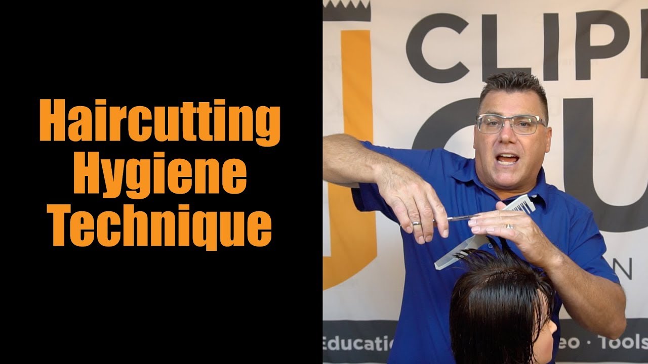 Haircutting Hygiene Technique: Clean Up Your Haircutting - YouTube