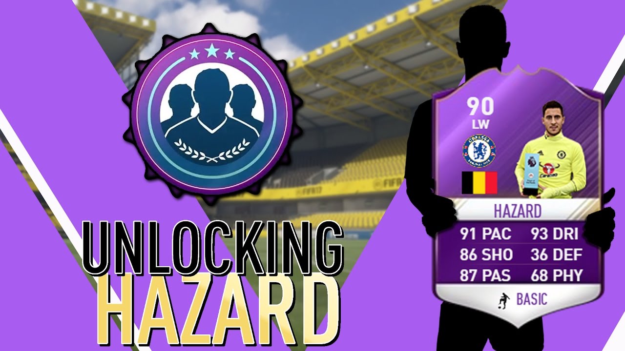 'UNLOCKING HAZARD' - FIFA 17 SQUAD BUILDING CHALLENGES | POTM HAZARD ...