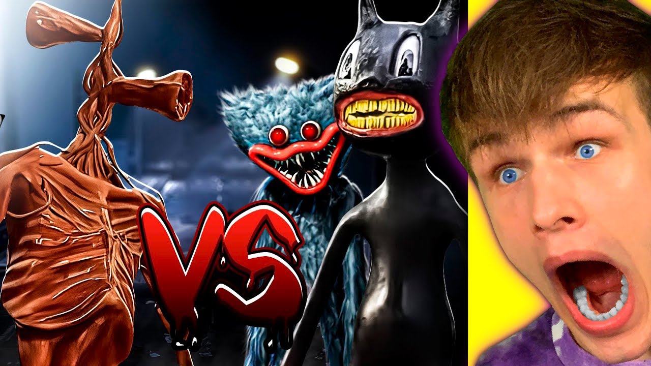 HUGGY WUGGY vs SIREN HEAD vs CARTOON CAT - YouTube