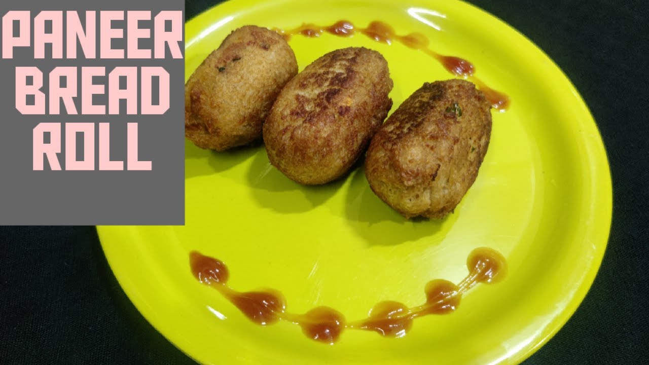 Paneer Bread Roll| Paneer stuffed bread roll| Snacks recipe Bread Roll ...