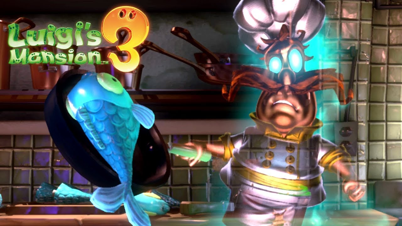 Luigi's Mansion 3 - Chef Soulffle Boss Fight - YouTube
