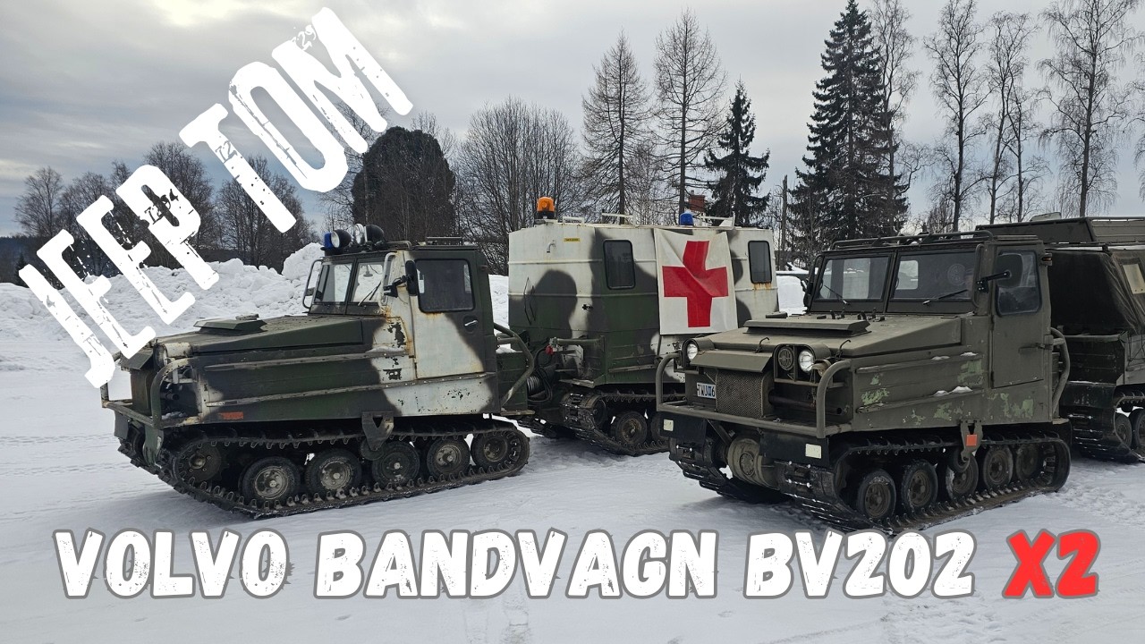 JEEP TOM - Volvo BM Bandvagn BV202 x2! - YouTube