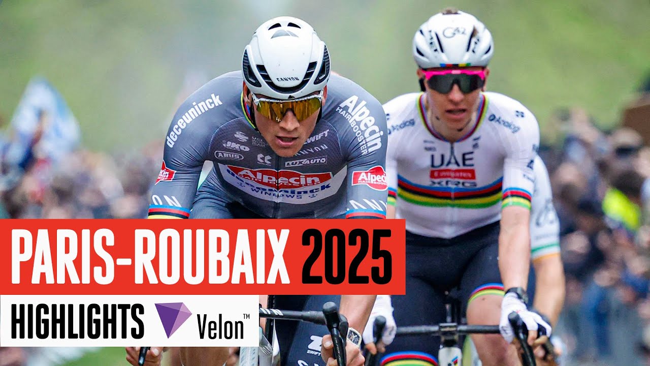 Absolute chaos on the cobbles | Paris-Roubaix 2025 Highlights - YouTube