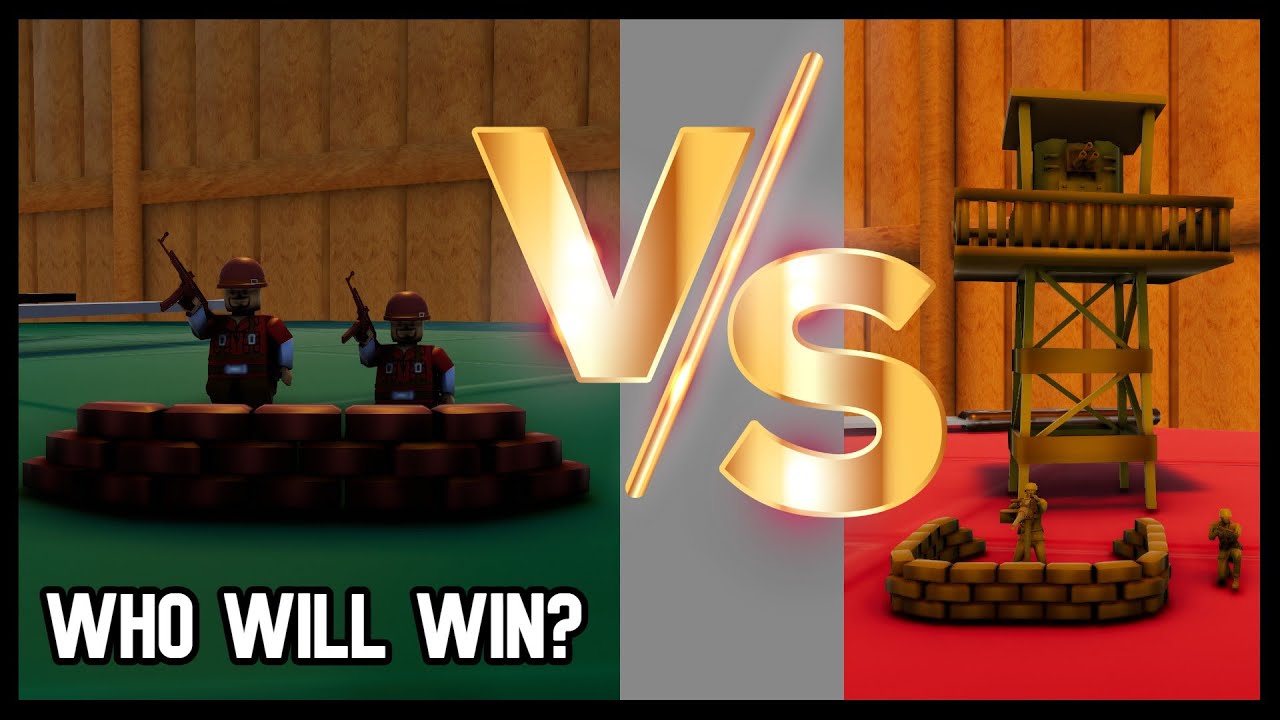 Short people fight back against slightly taller army toys! What happens ...