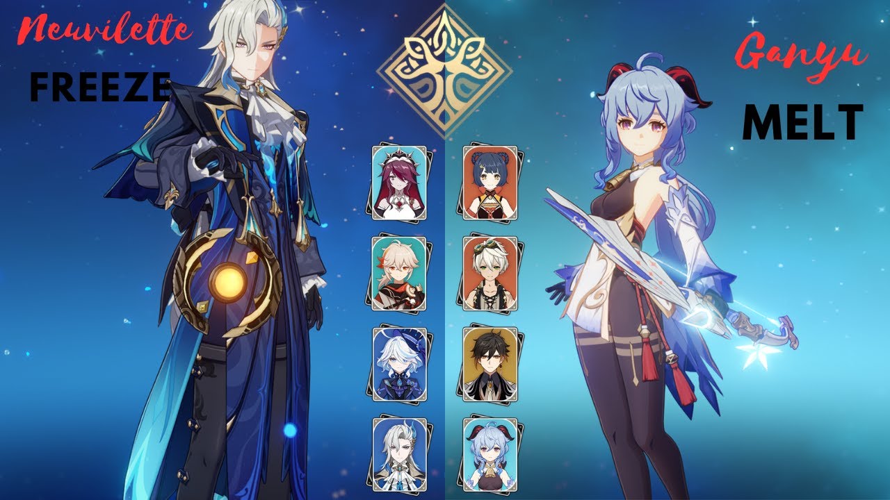 C1R0 Neuvillette Freeze Team & C0R1 Ganyu melt Team - Spiral Abyss 4.8 ...
