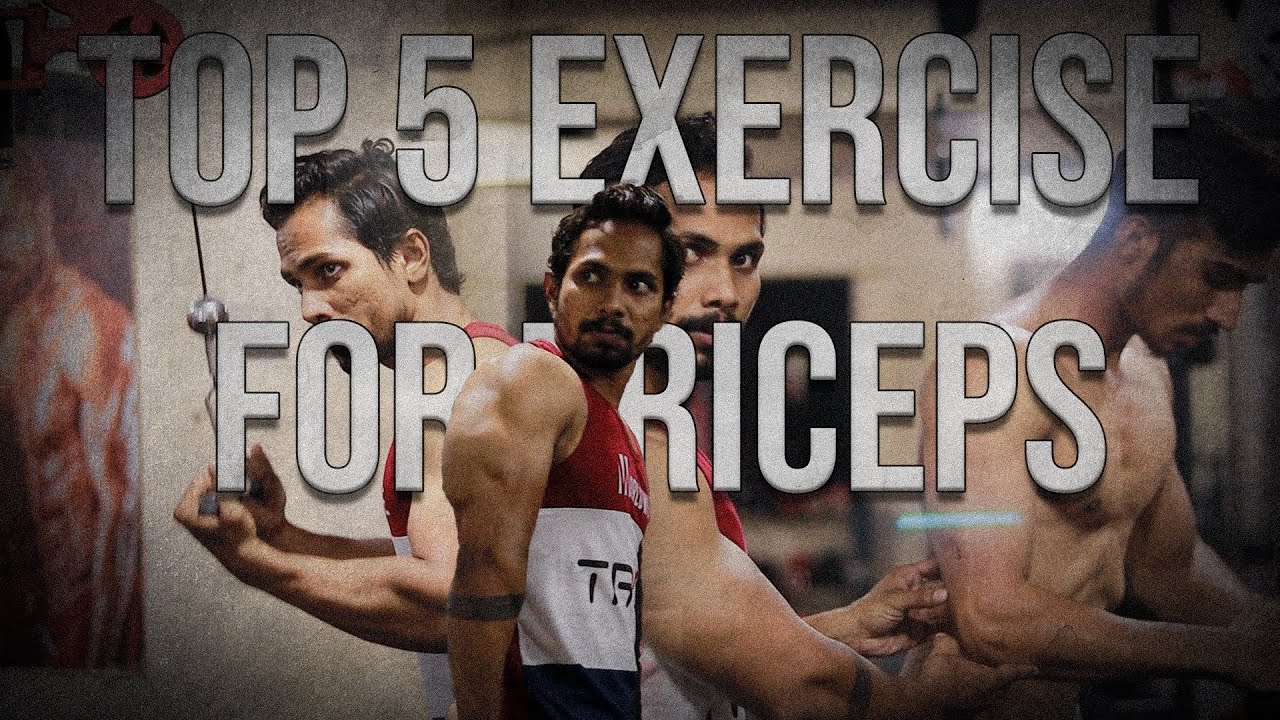 TOP 5 EXERCISES FOR BIGGER TRICEPS || BEGINNER WORKOUT SERIES - YouTube
