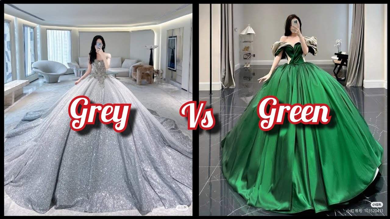 Grey💗 vs green 💗#viralvideo #ytshorts #colour #grey #green #choose# ...