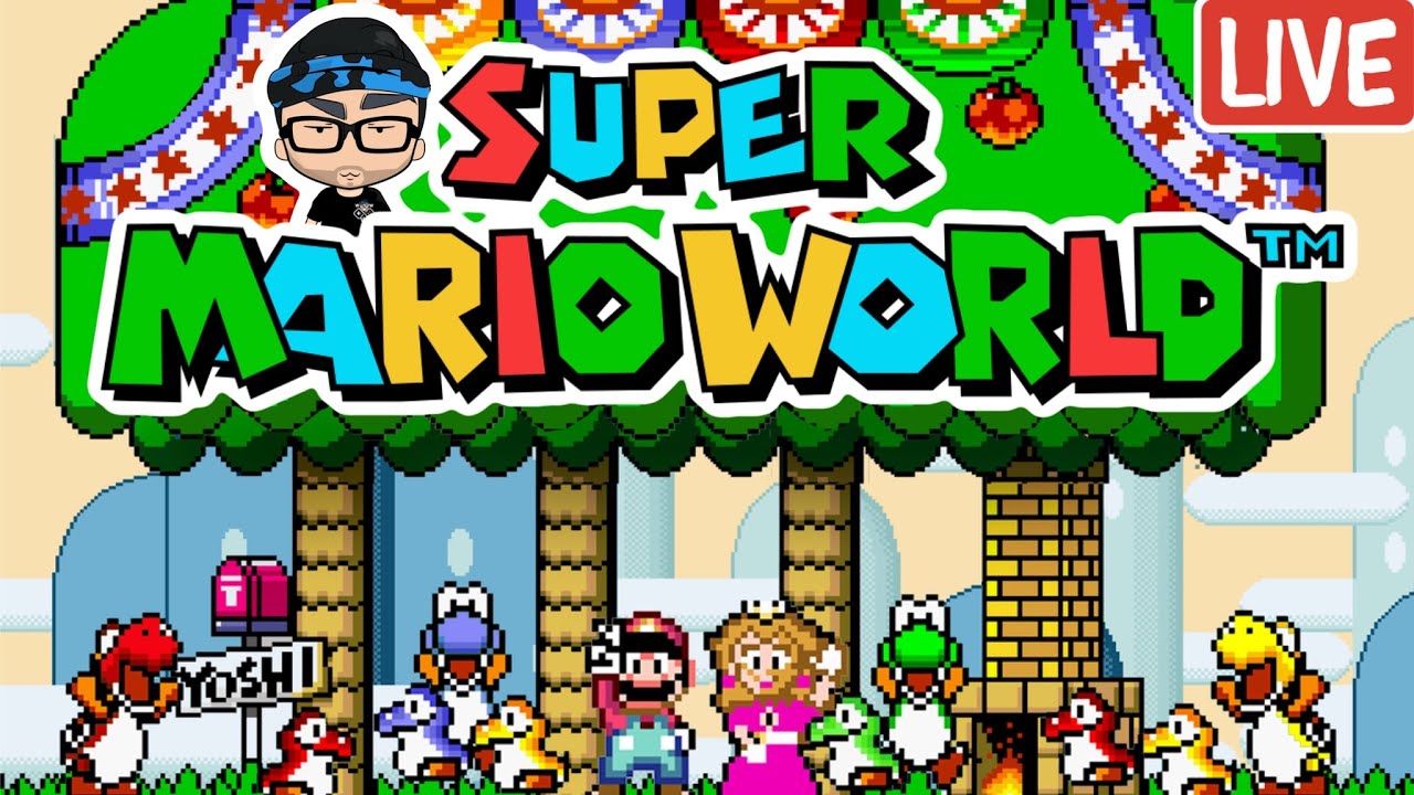 🔴 LIVE | SUPER MARIO WORLD - SNES PLAYTHROUGH WORLDS 1-5 (THROWBACK ...