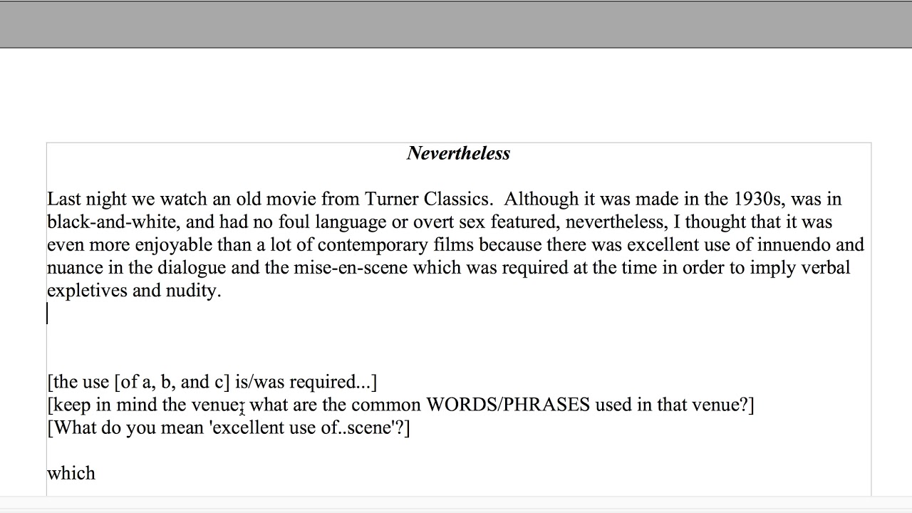 Learn English: How to Use "Nevertheless" Correctly - YouTube
