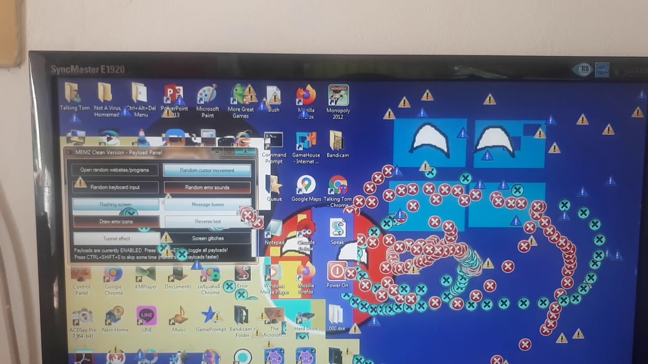 Running Memz virus on my own computer. [MongolTech] - YouTube