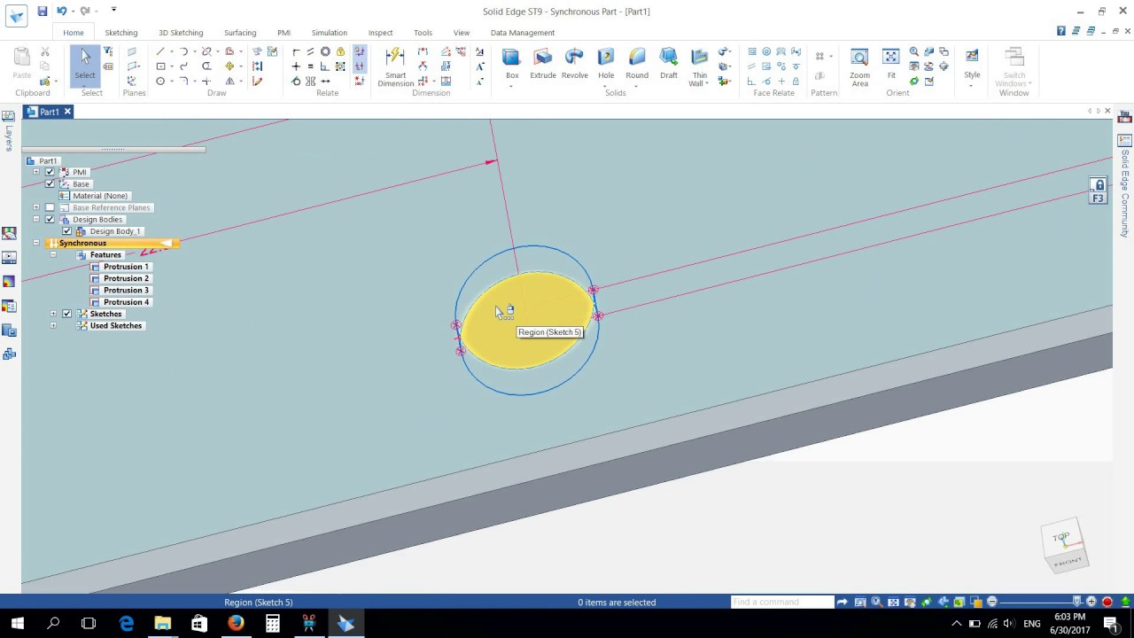 Solid state relay aluminium part design in Solid Edge ST9 - YouTube