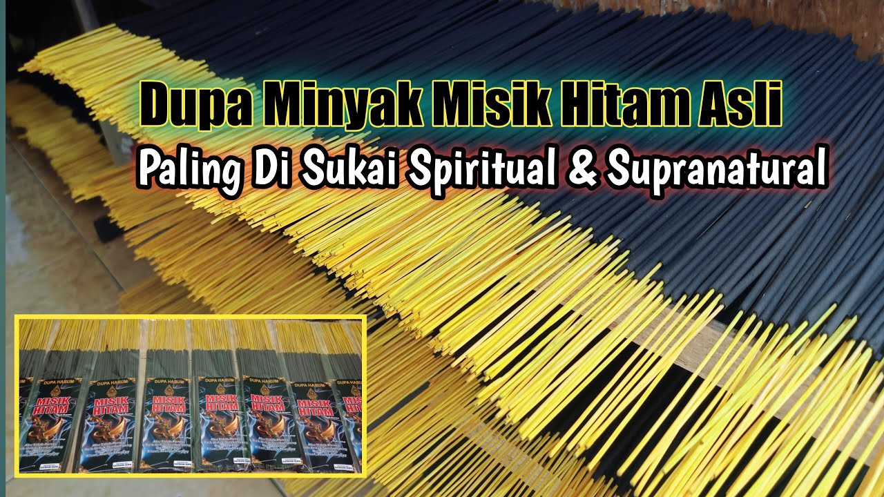 Dupa Minyak Misik Hitam Asli Banyak Di Sukai Di Kalangan Spiritual ...
