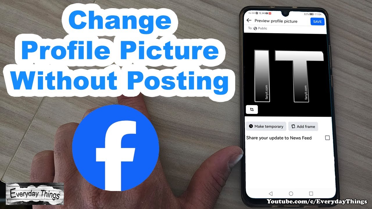 How to Change Profile Picture on Facebook Without Posting - YouTube